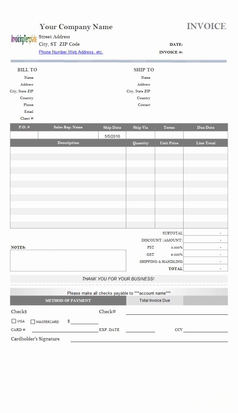 40 Child Care Invoice Template Markmeckler Template Design