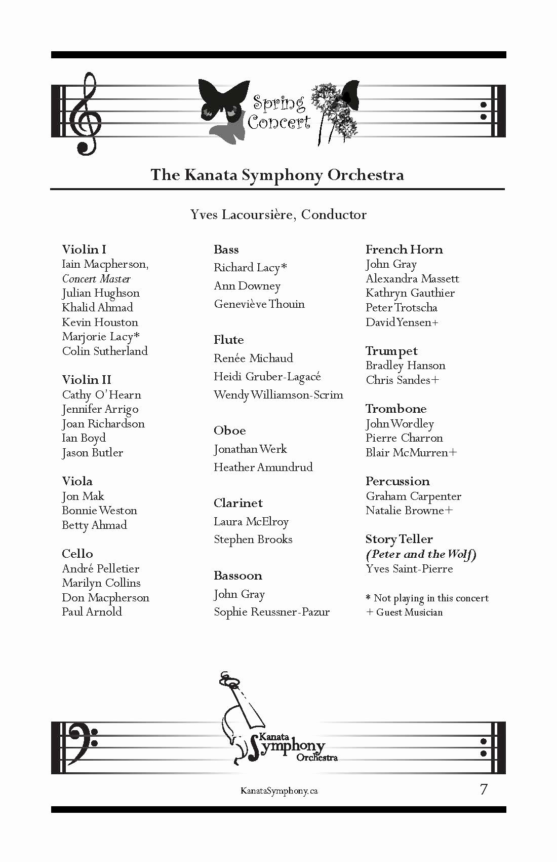 40 Concert Program Template Free Markmeckler Template Design