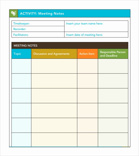 40 Meeting Minutes Template Excel Markmeckler Template Design