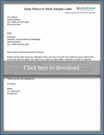 40 Return To Work Note Template Markmeckler Template Design