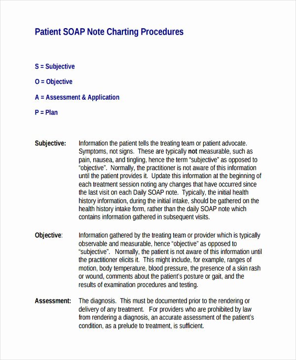 40 Soap Note Template Nurse Practitioner Markmeckler Template Design